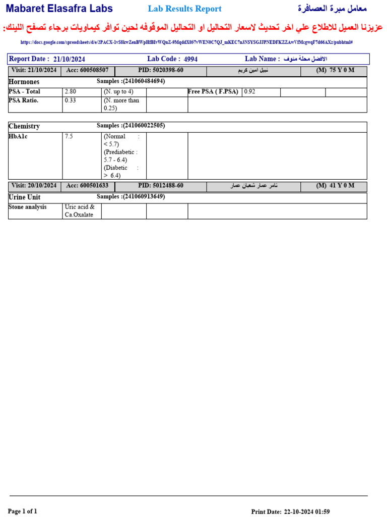 Get All Reports by Accession | PDF