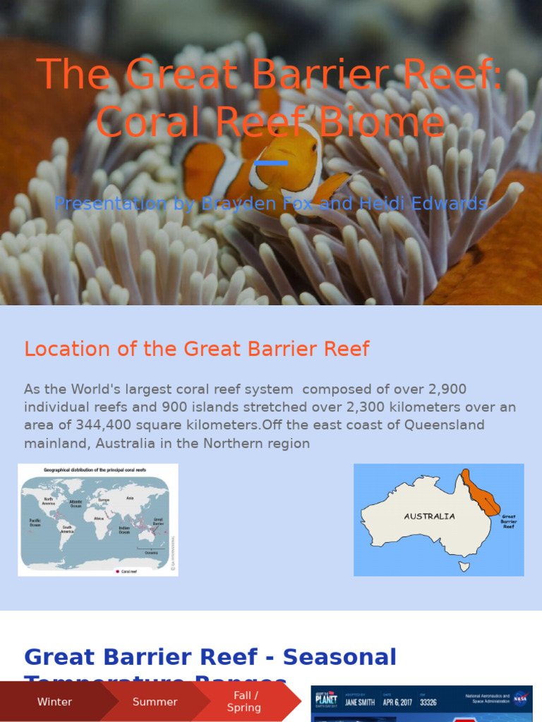 Great Barrier Reef Biome Project | PDF | Coral Reef | Coral