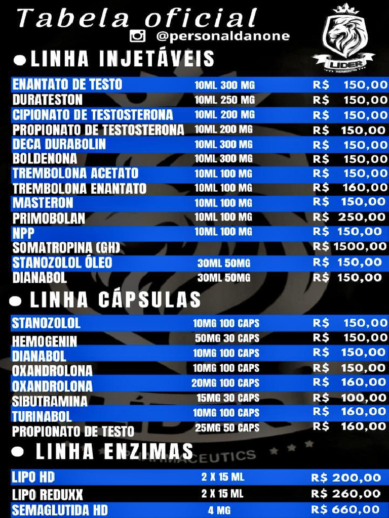 TABELA LÍDER PHARMA PERSONALDANONE | PDF