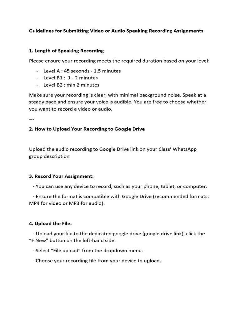 (Speaking 3) A2+Speaking Guidelines & Scoring Rubric | PDF