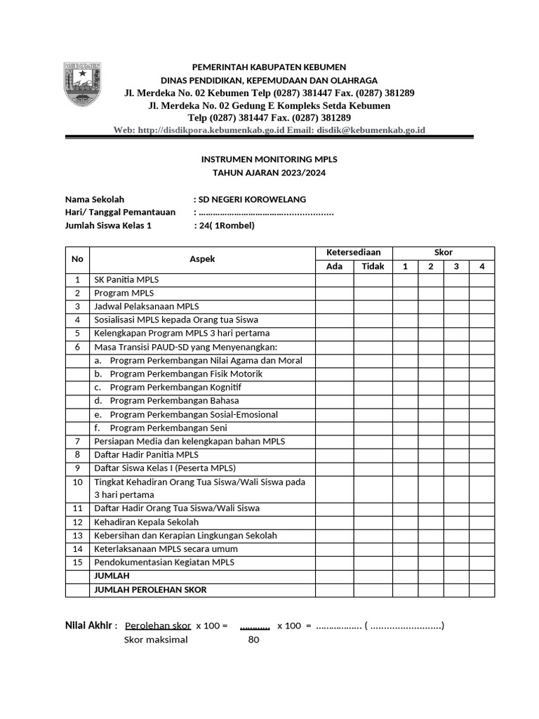 Instrumen Monitoring MPLS | PDF