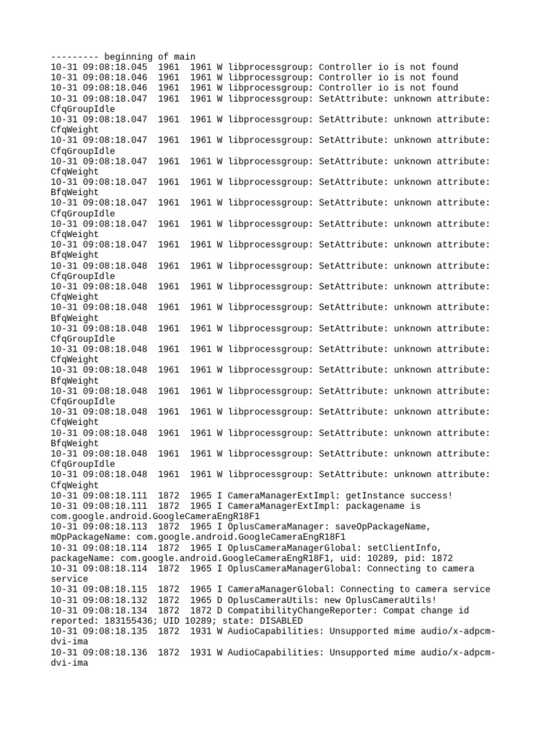 Android Debug Log Analysis | PDF | Computing | Software