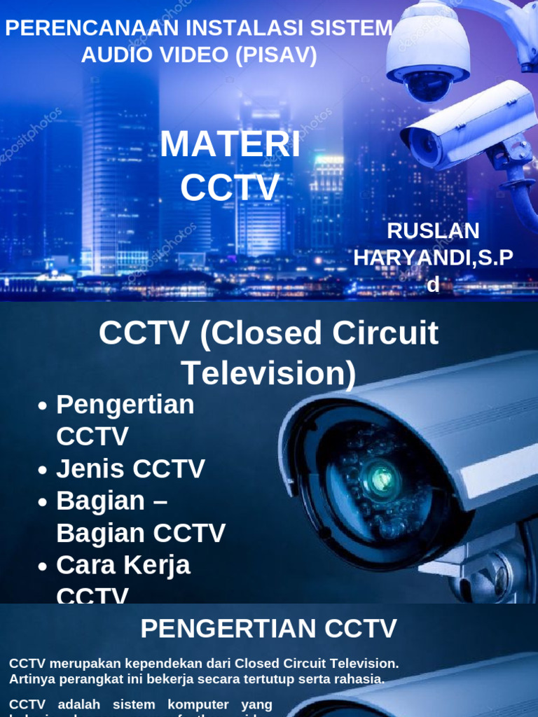 Presentation Materi CCTV - PPTX - 20241016 - 133627 - 0000 | PDF