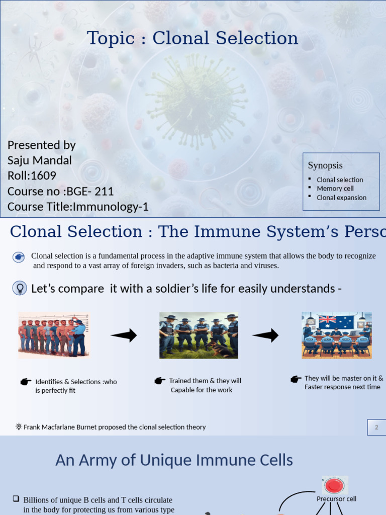 Clonal Selection | PDF | Immune System | Antigen