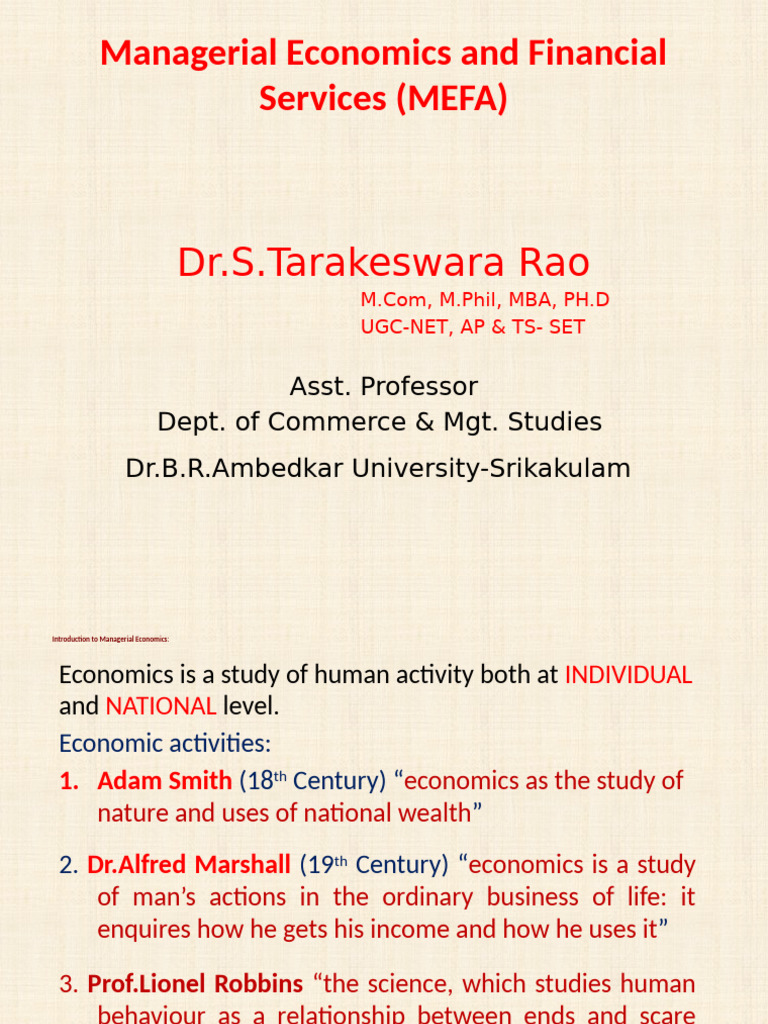 Managerial Economics Overview | PDF | Economics | Business Economics