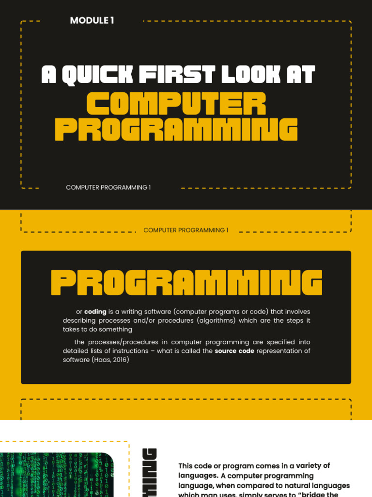 Module 1 Comprog 1 Pdf Computer Programming Graphical User Interfaces