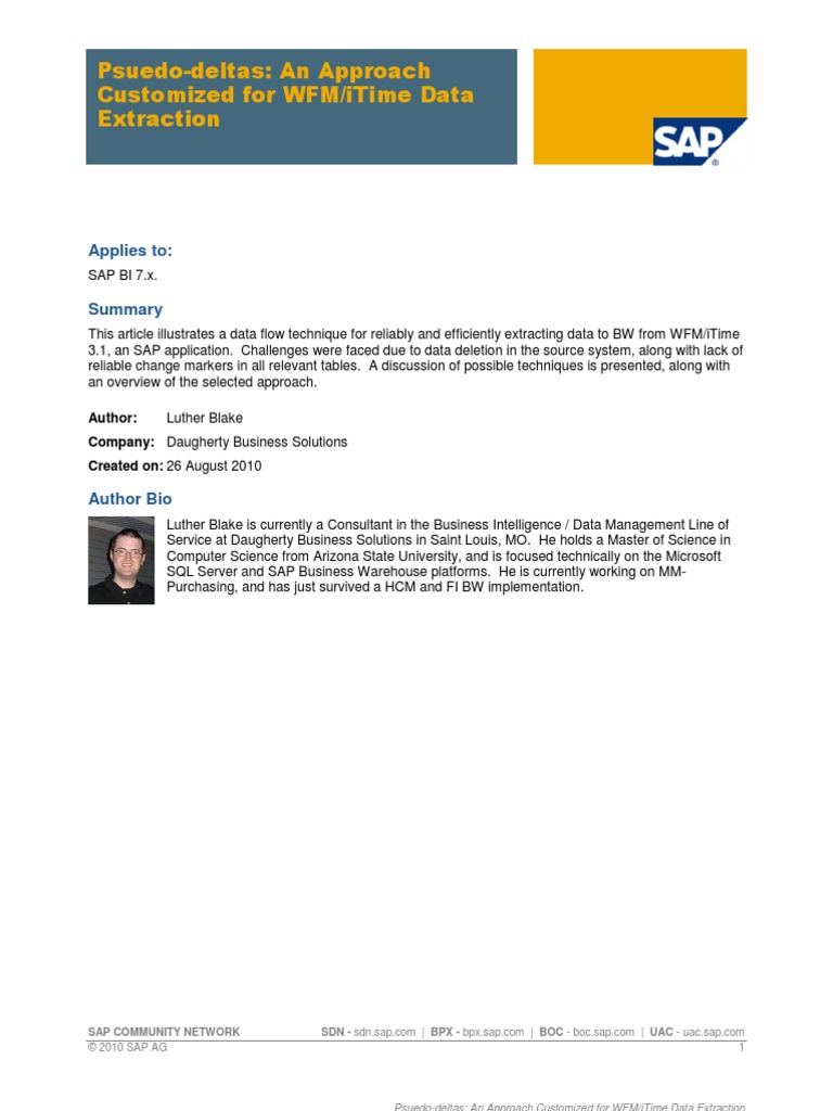 Pseudo Delta Example Pdf Business Intelligence Microsoft Sql Server