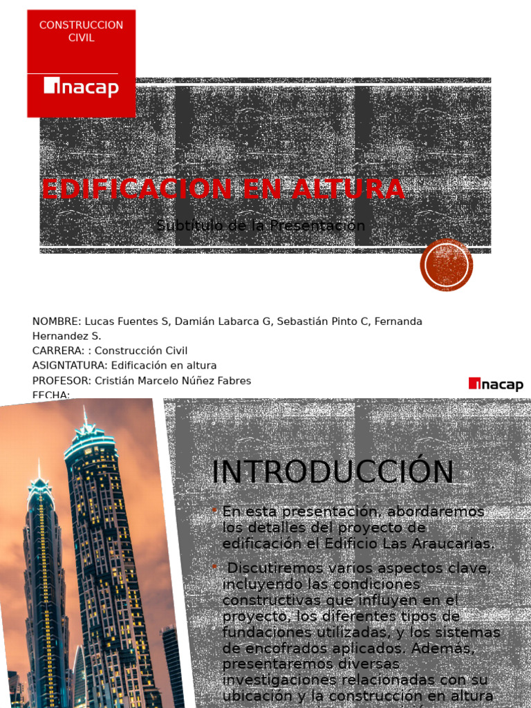 Es4 Presentacion Edificacion | PDF | edificio | Hormigón