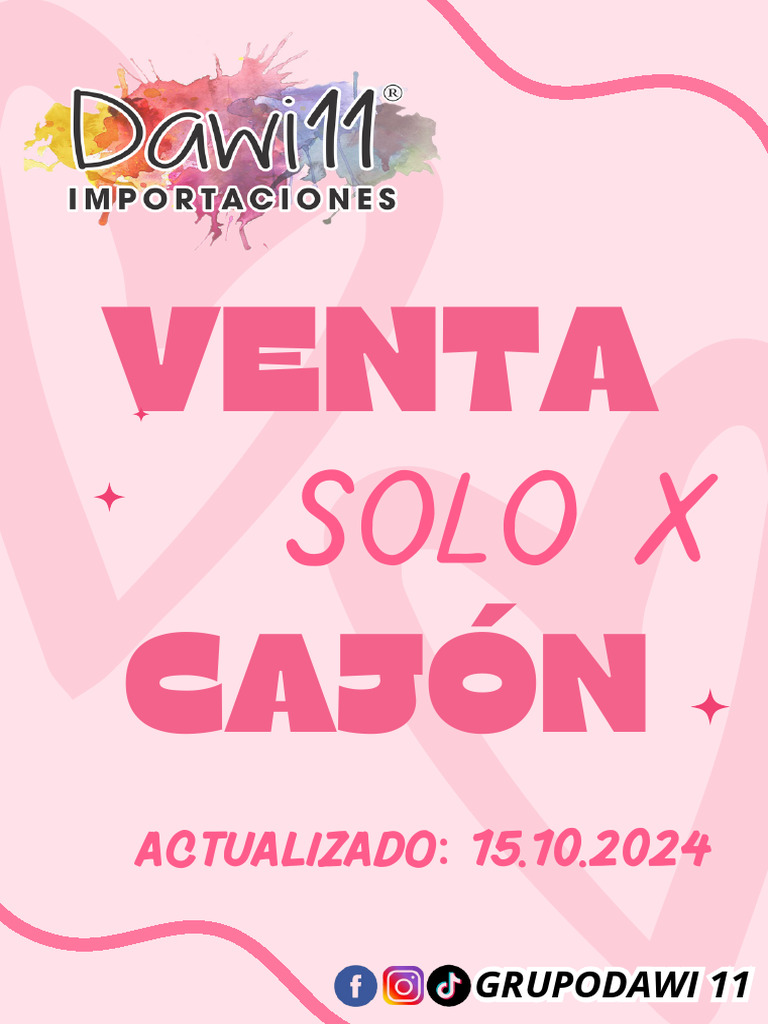 Venta X Cajon 15.10.2024 | PDF | Inicio