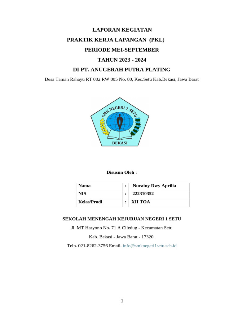 Laporan PKL | PDF