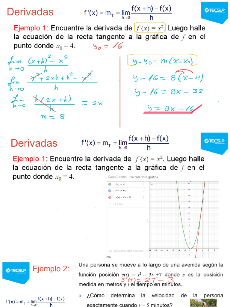 S1-Derivadas Reglas Básicas y Definición | PDF
