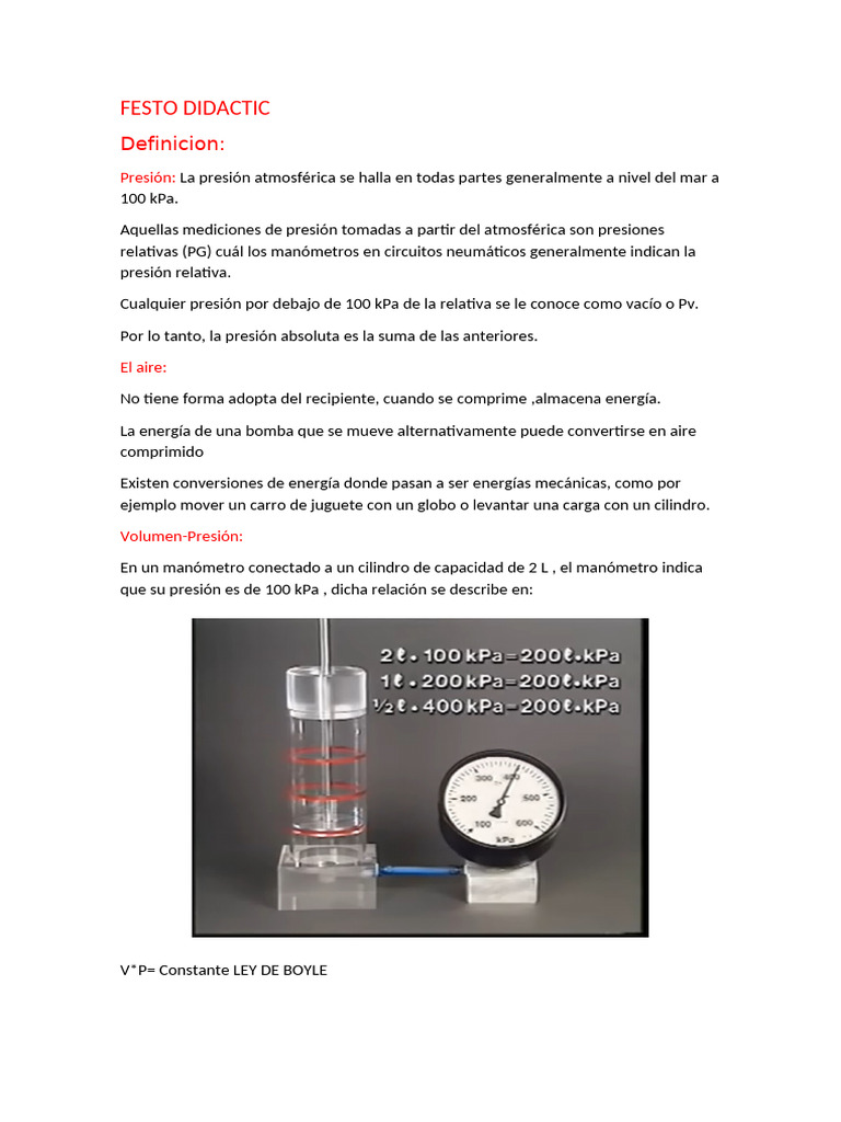 Festo Didactic | PDF | Solenoide | Presión
