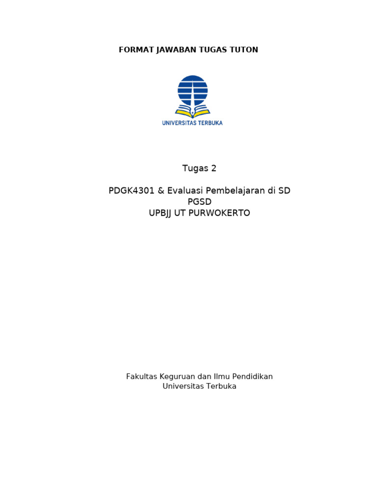 TGS 2 EVALUASI PEMBELAJARAN Di SD | PDF