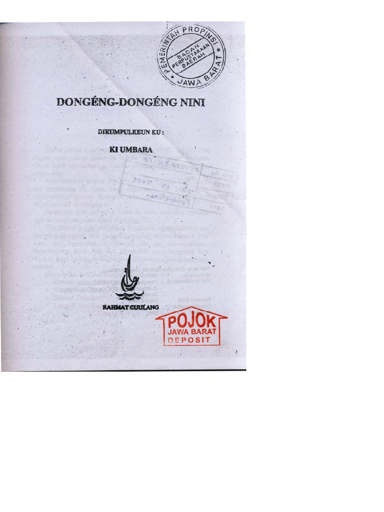 Ki Umbara - Dongeng Dongeng Nini | PDF