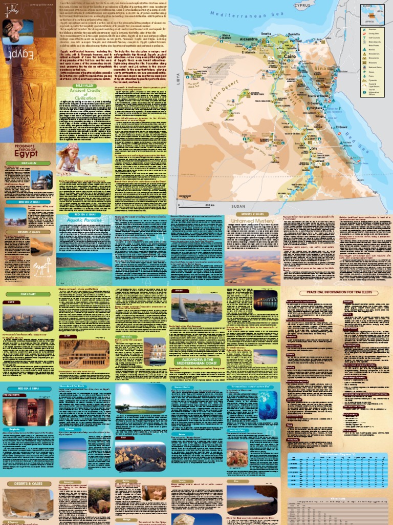Egypt Map GB Eng 2011 | PDF | Egypt | Tourism And Leisure