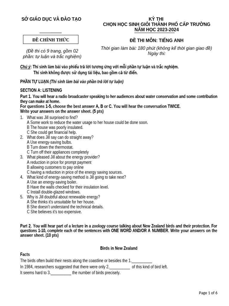 Đề thi hsg 11 | PDF | Cuneiform | Observatory