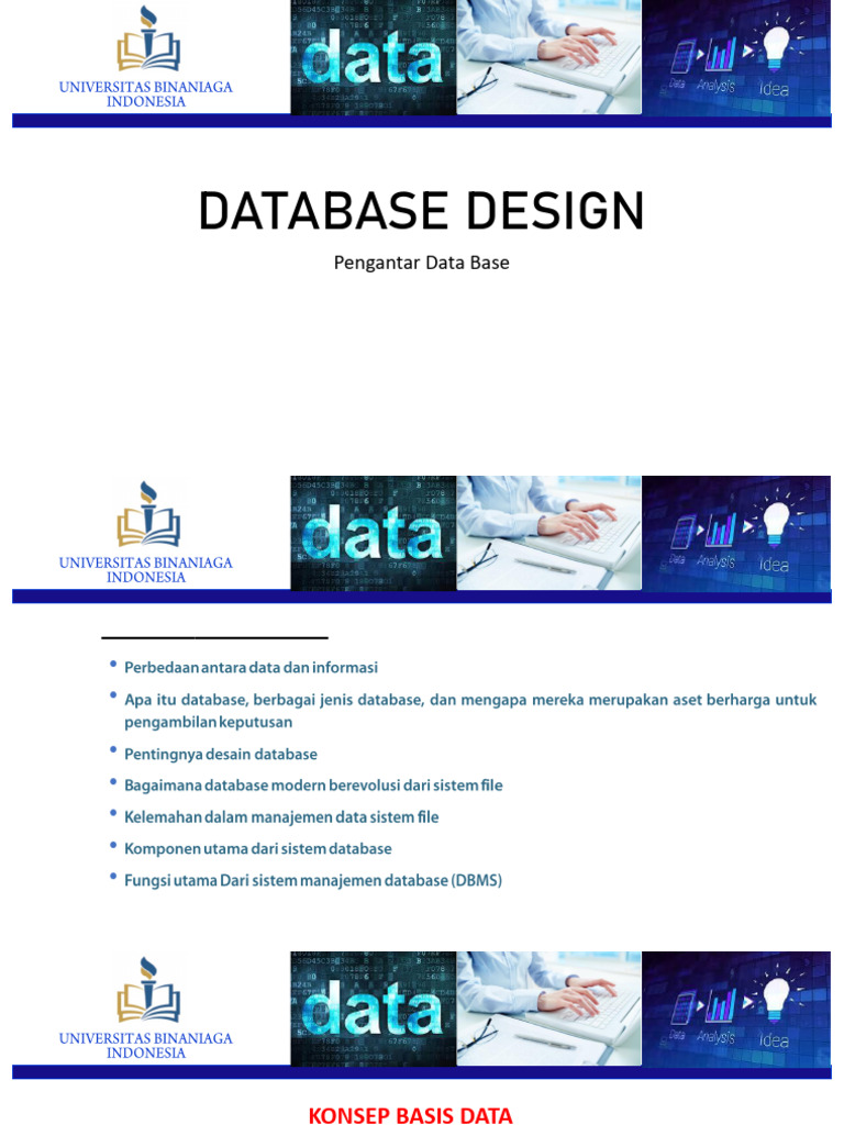 Materi Pertemuan 1 Pengantar Database | PDF | Komputer