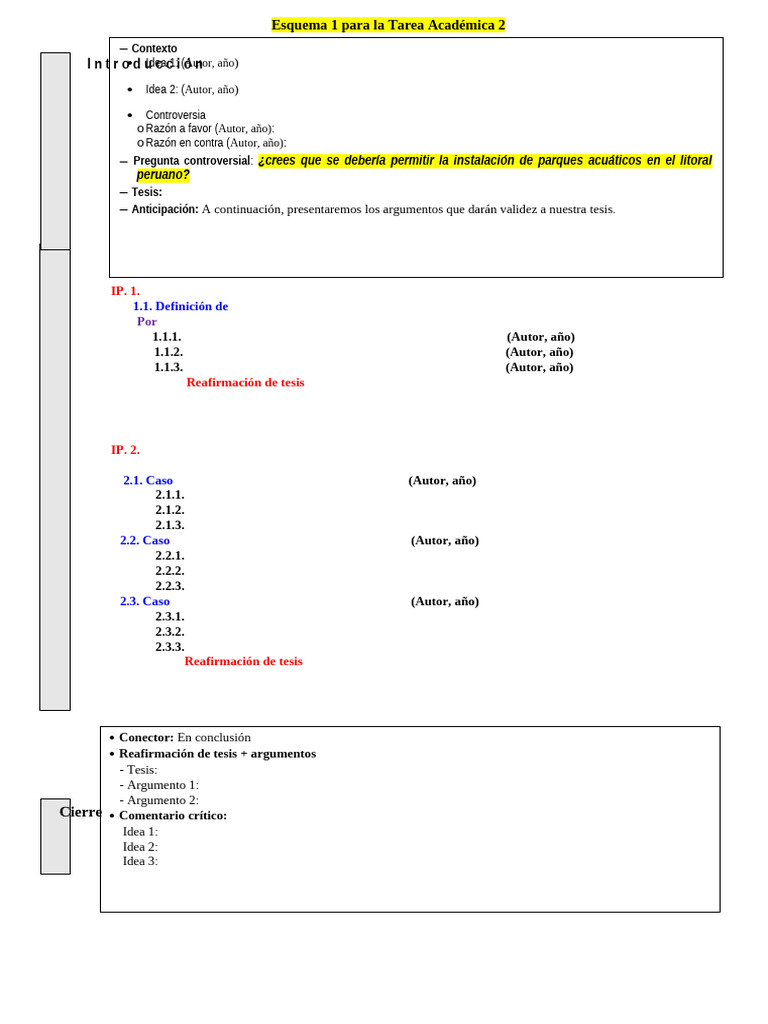 Esquema para La TA2-CRT2 (Agosto-2024) LISTOOOOOO | PDF