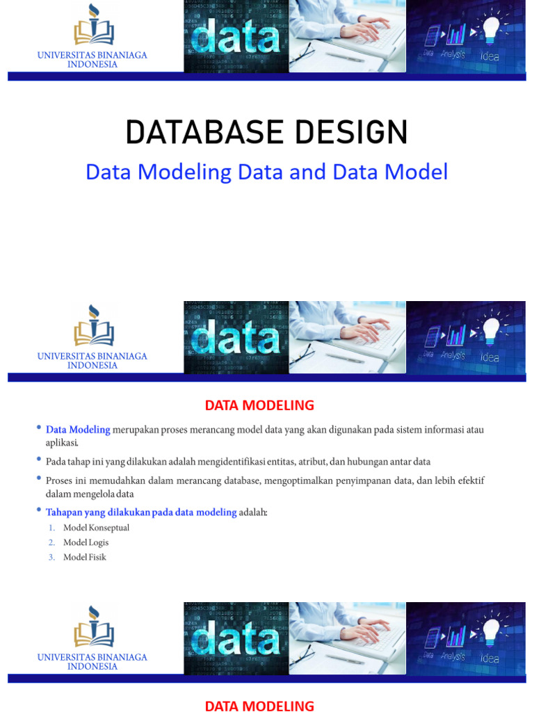 Materi Pertemuan 2 Data Modeling and Data Model | PDF