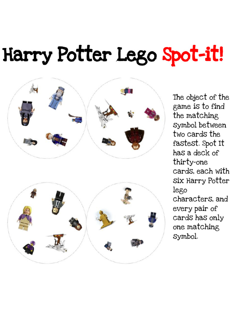 Harry Potter Lego Spot It | PDF