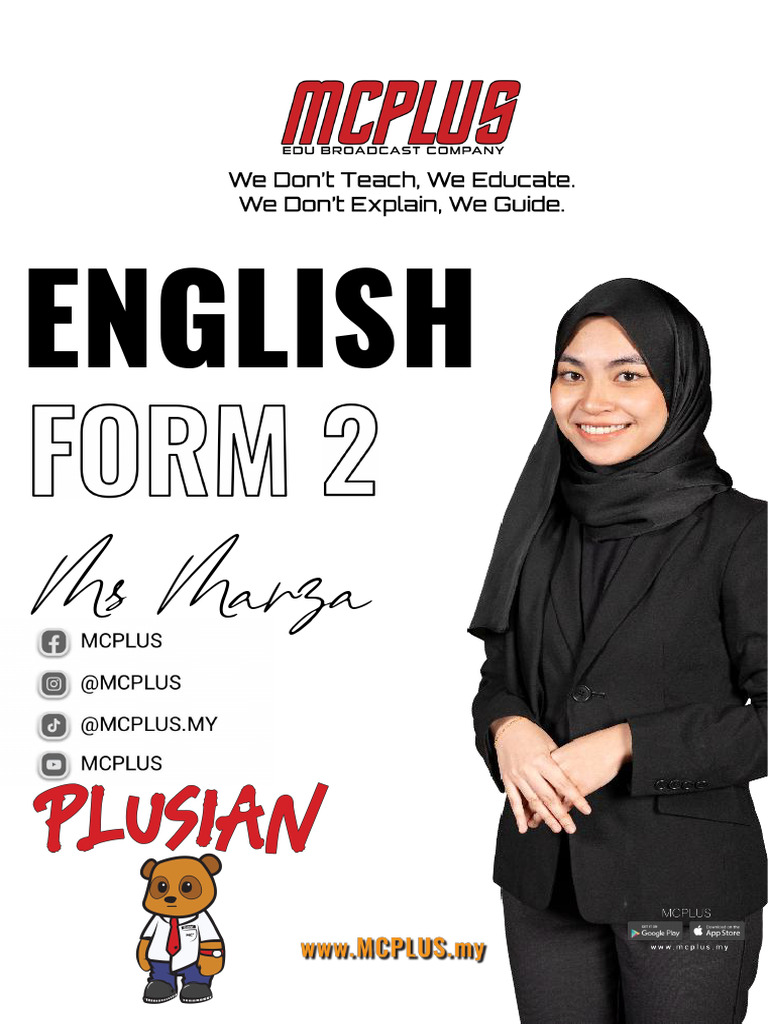 Form 2 English Ms Marza 06.10.2024 | PDF | Perfect (Grammar) | Language Mechanics
