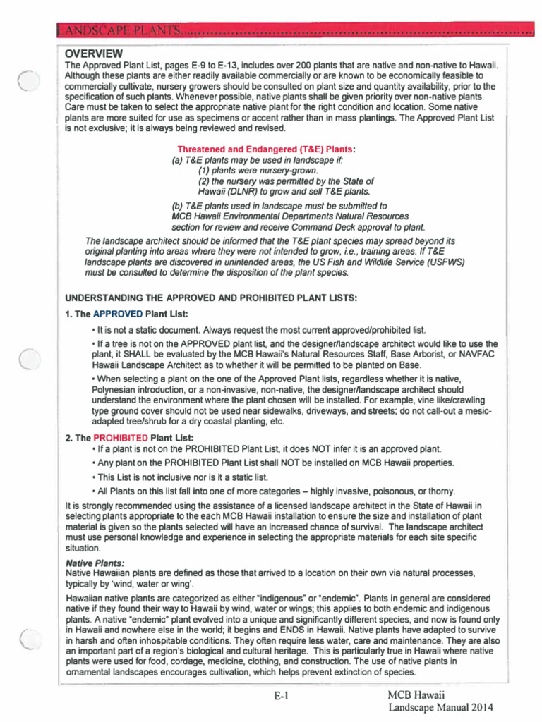 Approved and Prohibited Plants | PDF | Invasive Species | Introduced Species
