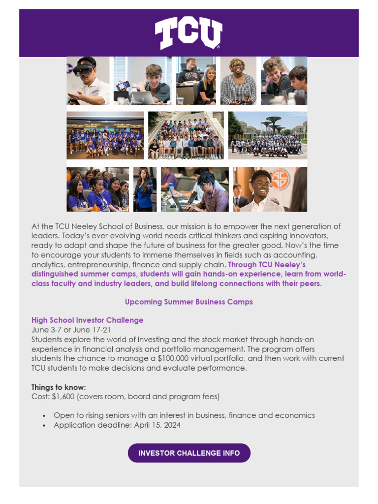 TCU Neeley School of Business | PDF | Analytics | Business