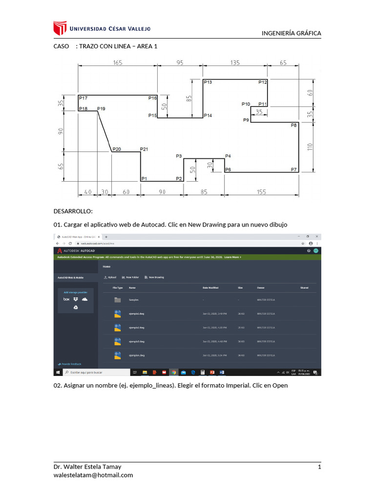 Guia - Trazo Con Linea-Area | PDF | Métodos y materiales de enseñanza