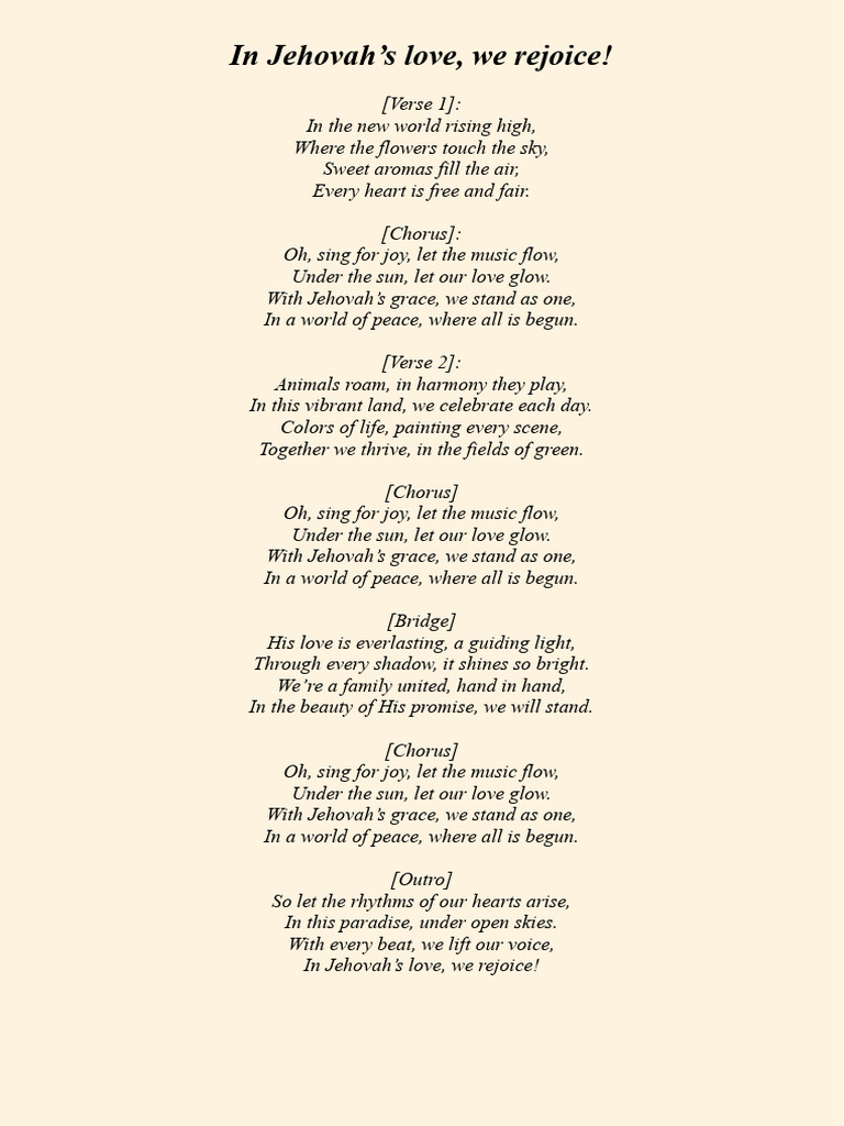 In Jehovah's Love, We Rejoice | PDF | Art