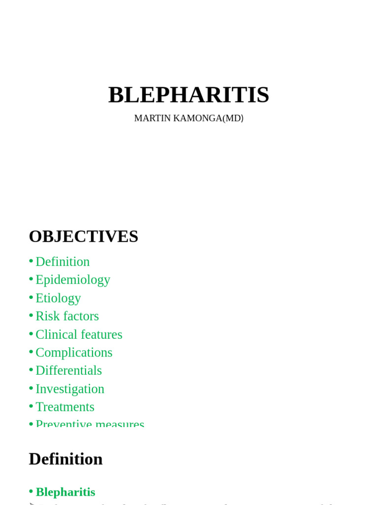 Understanding Blepharitis: Causes & Treatments | PDF | Ophthalmology ...