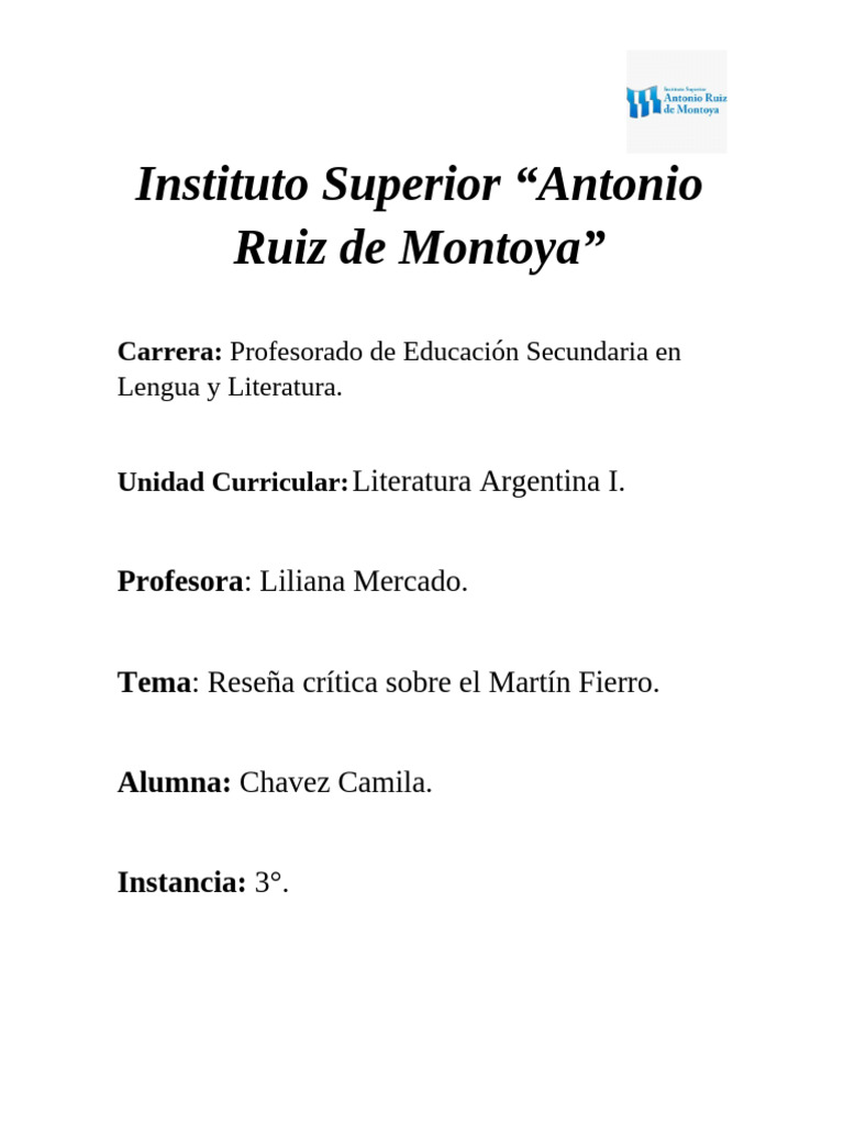 Chavez Camila Reseña Crítica | PDF | Argentina Chavez Camila Reseña Crítica | PDF | Argentina