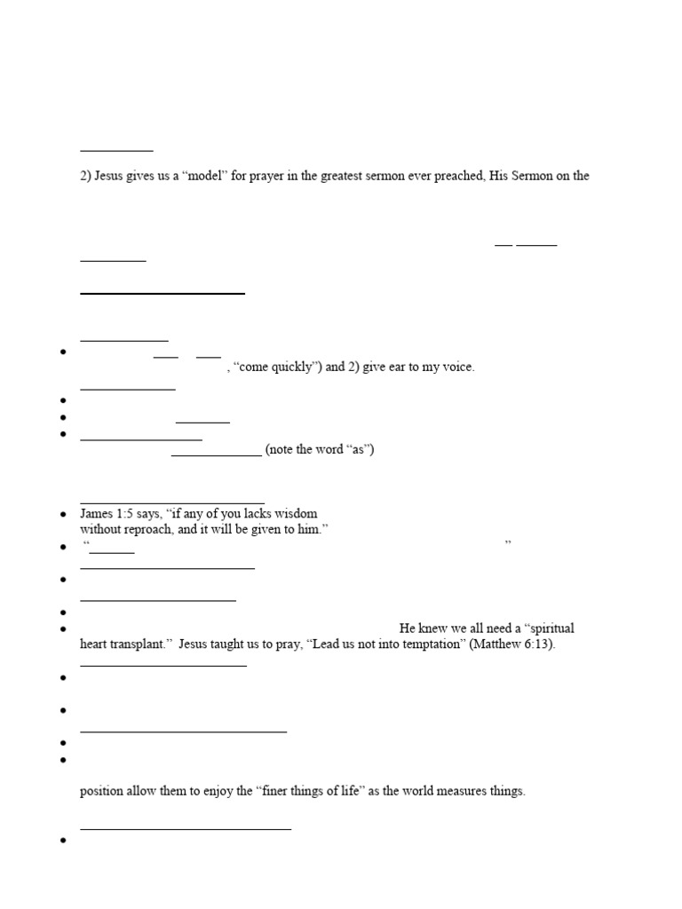 Psalm 141 The Man Who Will Not Compromise Outline For Church KH | PDF ...