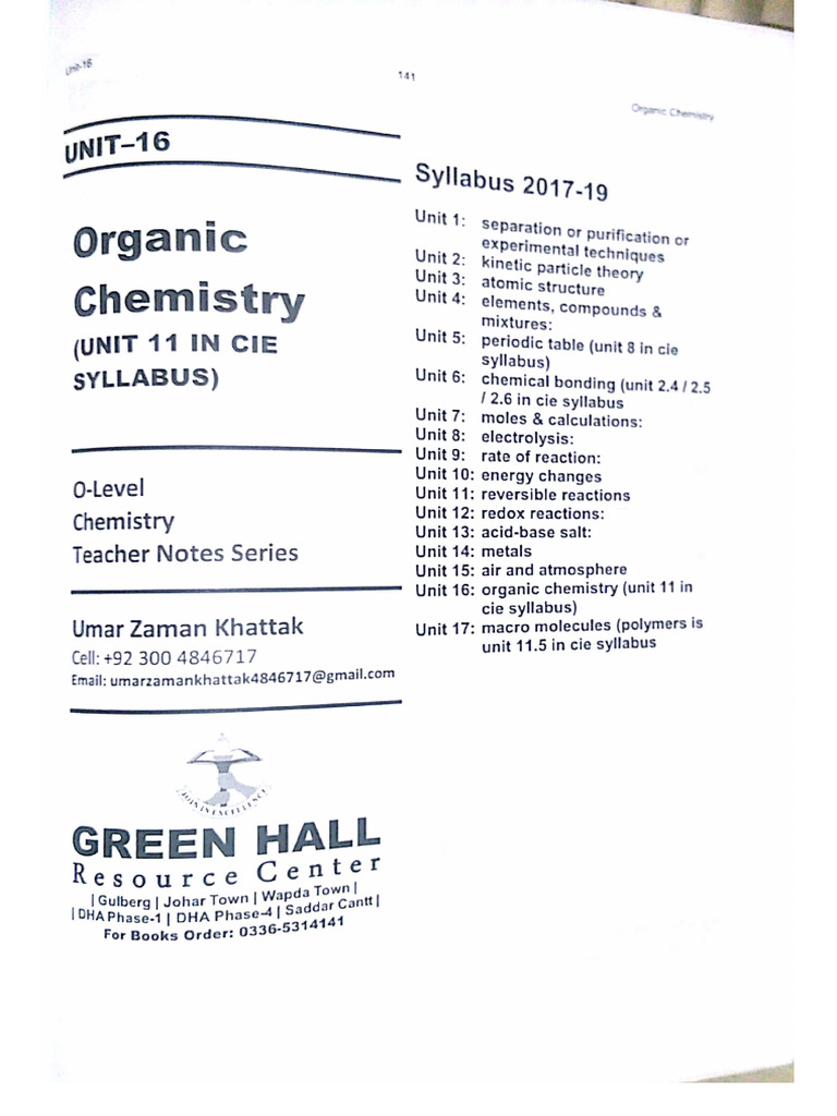 Organic Chemistry | PDF