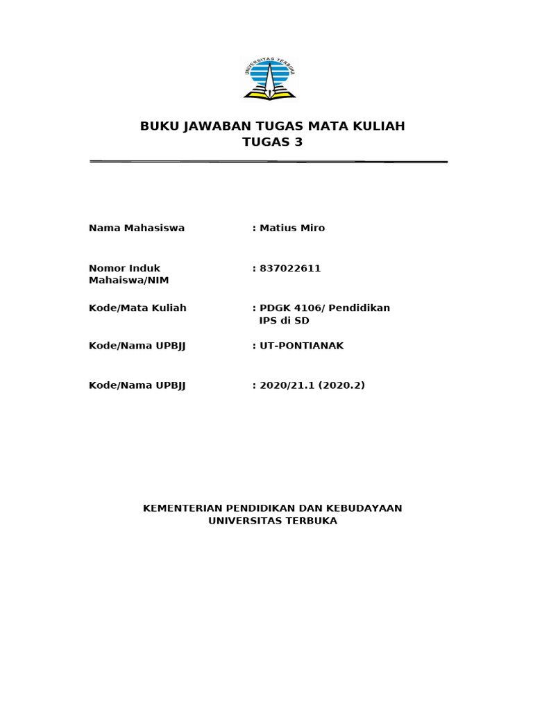 BJT - Tugas 3 PDGK 4106 | PDF