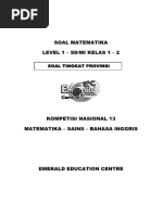 Soal Grand Final Matematika Level 1 | PDF