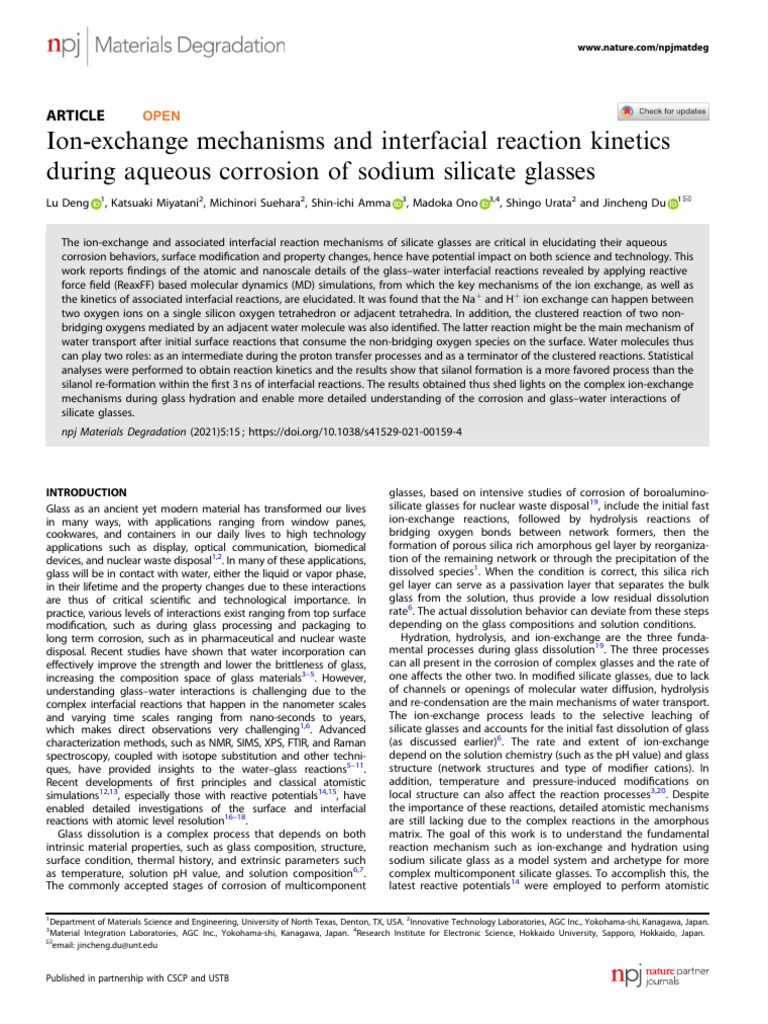 Exchange 2021 | PDF | Chemical Reactions | Ion