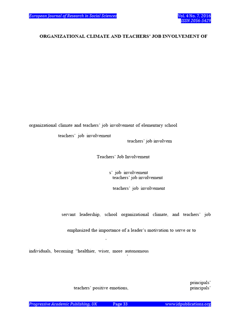 Servant Leadership's Impact on Teachers | PDF | Servant Leadership ...