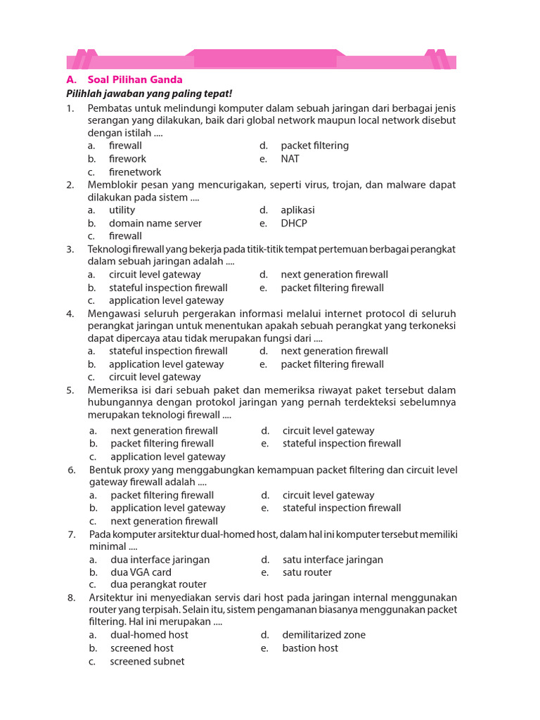 Tugas AIJ Kelas XII Firewall | PDF