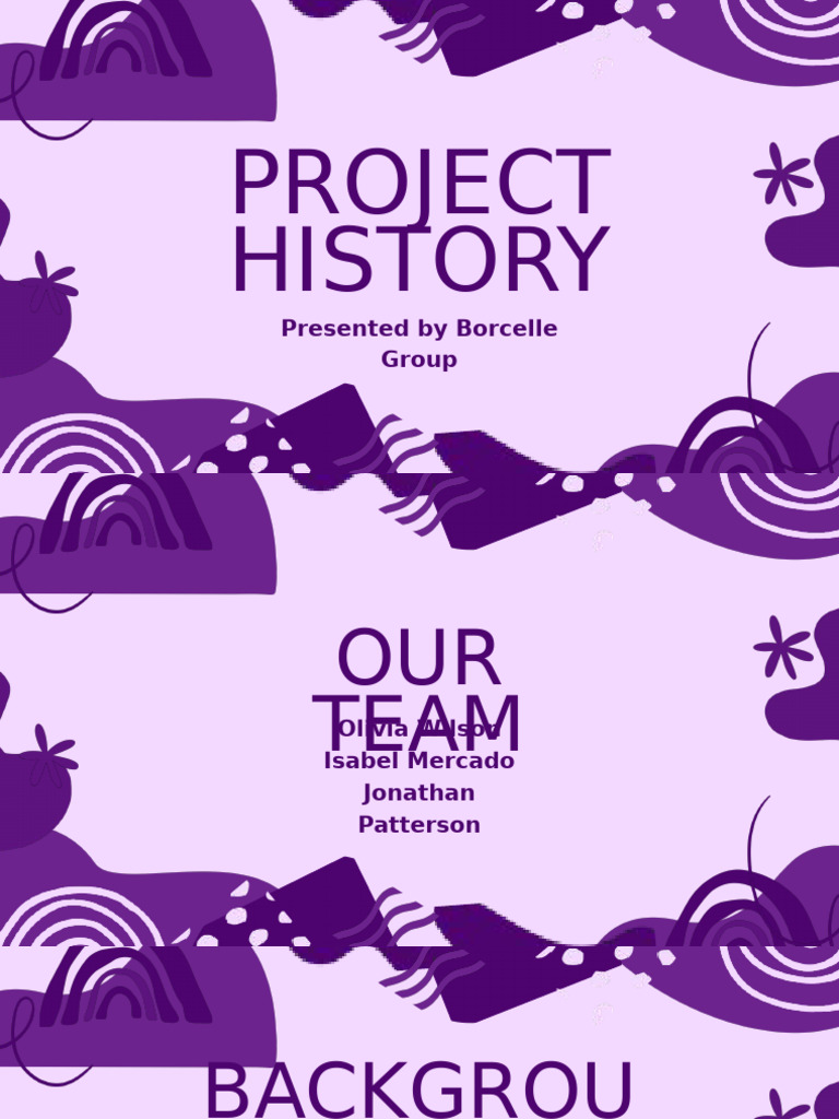 Purple Cute Playful Project History Presentation | PDF