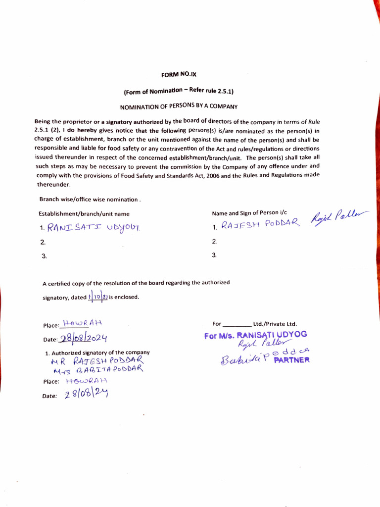 Form 9 Rajesh Poddar | PDF