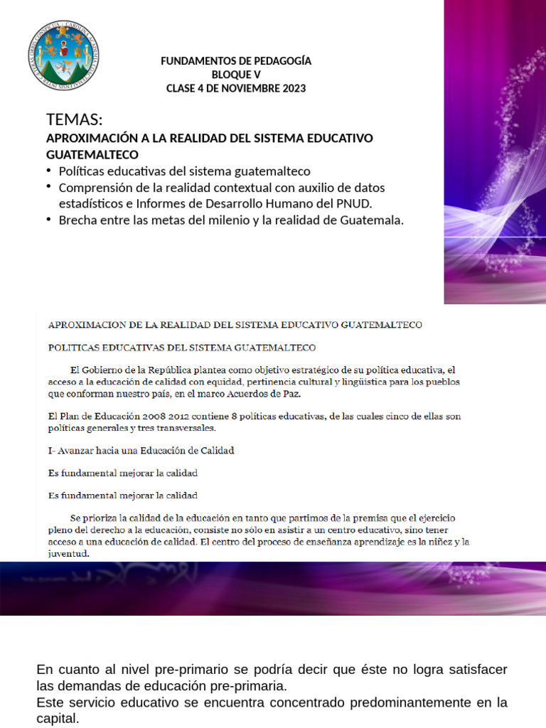 Fundam 26 Octubre | PDF | Guatemala | Estadísticas