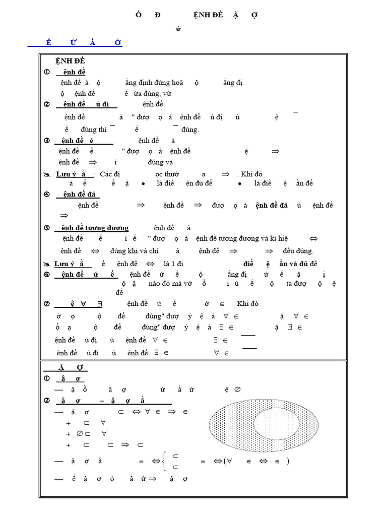 Buổi 1. Đáp Án Mệnh Đề - Tap Hop - Cac Phep Toan Tap Hop - Dungsai | PDF