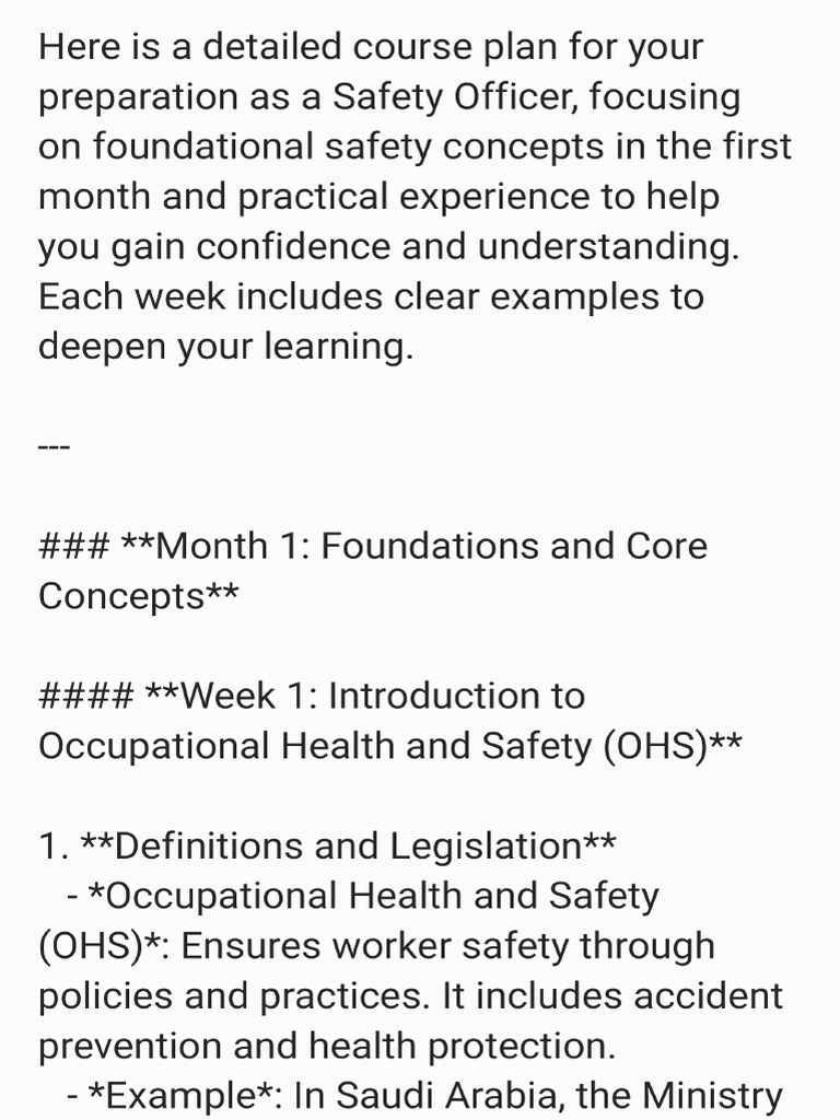 2 Month Plan HSE - 240930 - 143752 | PDF