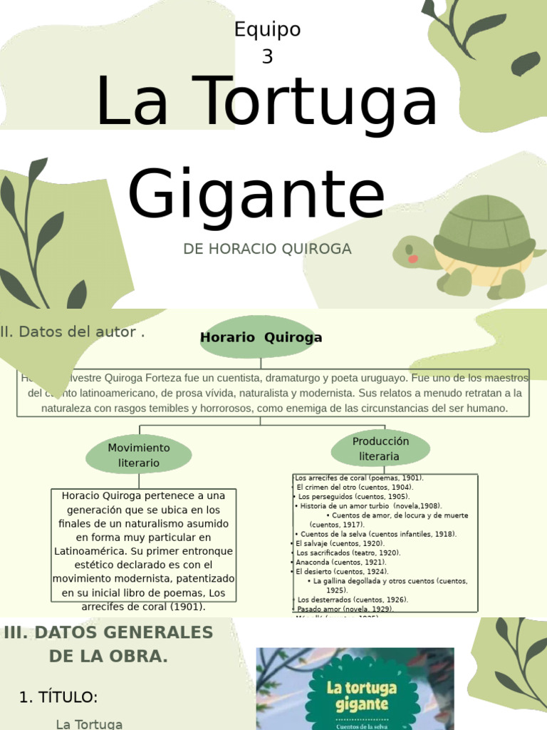 La Tortuga Gigante: Cuento de Solidaridad | PDF