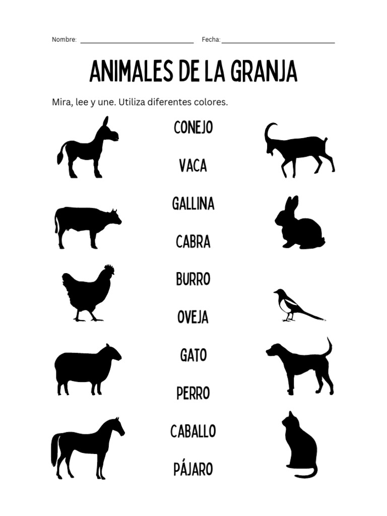 Animales Granja | PDF