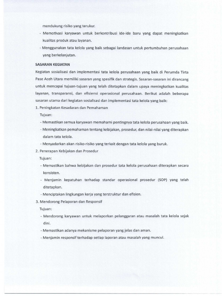 KAK GCG - Final Kaper BPKP-4 | PDF