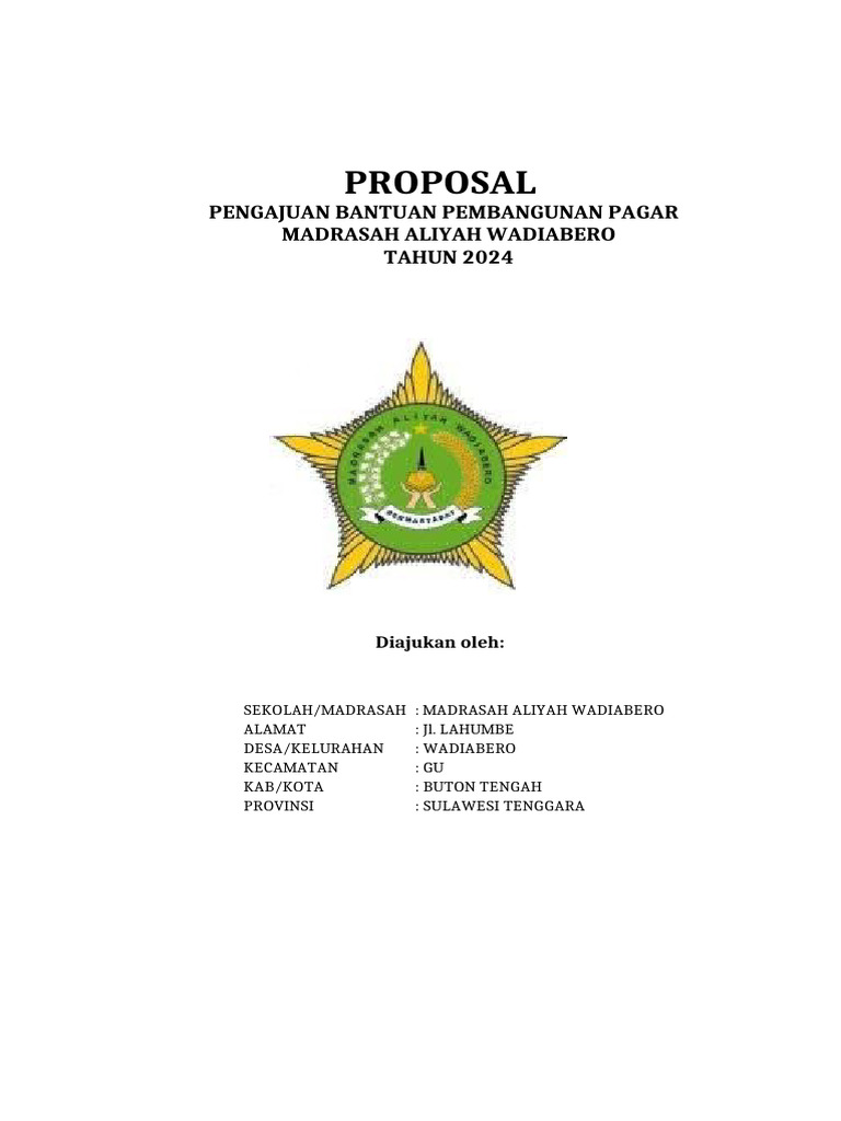 Prop. Pagar Ma Wadiabero | PDF | Karier & Perkembangan
