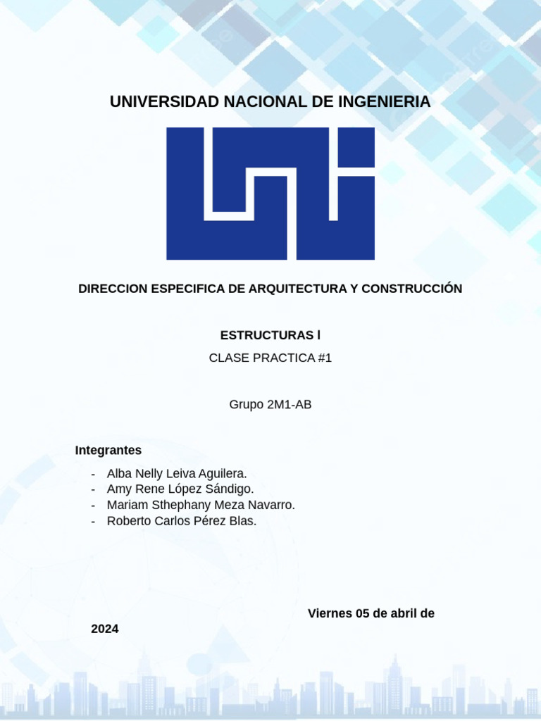 Clase Practica - Estructuras L | PDF | Peso | Masa