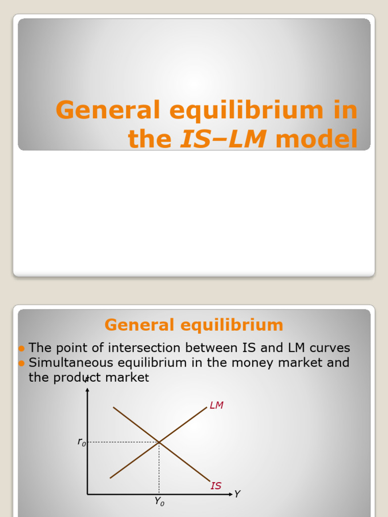 7.3 General Equilibrium in The IS-LM Model | PDF
