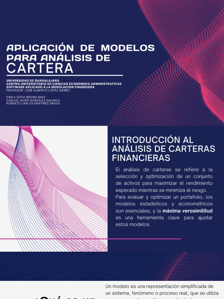 Aplicación de Modelos para Análisis de Cartera PDF | PDF | Riesgo | Distribución normal